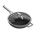 Ninja ZEROSTICK Premium Cookware 28cm Wok with Glass Lid, Long Lasting, Non-Stick, Hard Anodised ...