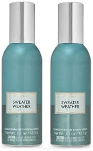 Amazon.com: BBW - Bath and Body - Sweater Weather Concentrated Room Spray 1.5oz (Pack of 2 ...