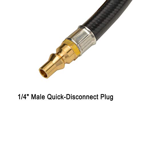 Stanbroil 12FT RV Quick Connect Propane Hose with Propane Elbow Adapter ...