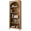 Amazon.com: Prepac Ark 78" Tall 5-Tier Arched Bookcase in Natural Oak ...