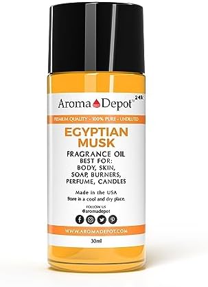 Amazon.com: 24K Egyptian Musk Fragrance Oil, Pure Uncut - for DIY ...