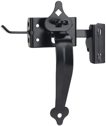 Amazon.com: HILLMASTER Thumb Gate Latch for Wooden Fence,Self Locking ...