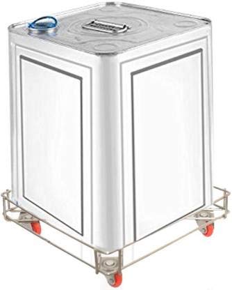Maxwin Stainless Steel Oil Container Trolley/Dabba Trolly - Easy to ...