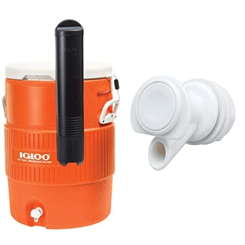 Igloo 10 Gallon Seat Top Beverage dispenser with spigot and Cup ...