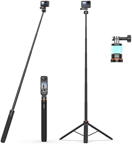 Amazon.com: VRIG 63" Magnetic Selfie Stick Tripod for Go Pro, Quick ...