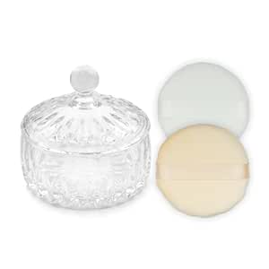 Amazon.com: Body Powder Puff and Container, Crystal Dusting Powder ...