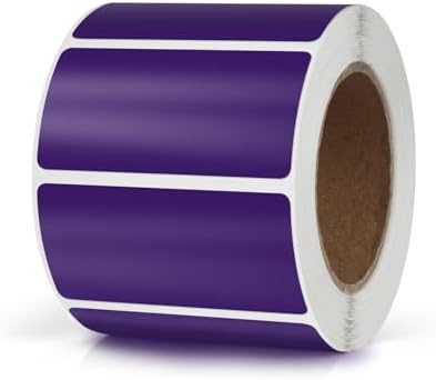 Amazon.com : Meitaat Purple Rectangle Stickers 2 x 1 Inch Color Coding ...