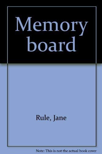 Memory Board: Jane Rule: 9780044407942: Amazon.com: Books