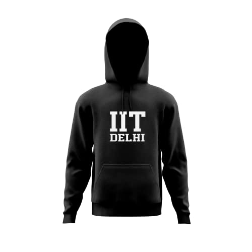 Buy Black IIT Delhi Hoodie for IITians and IIT Students, Teachers ...