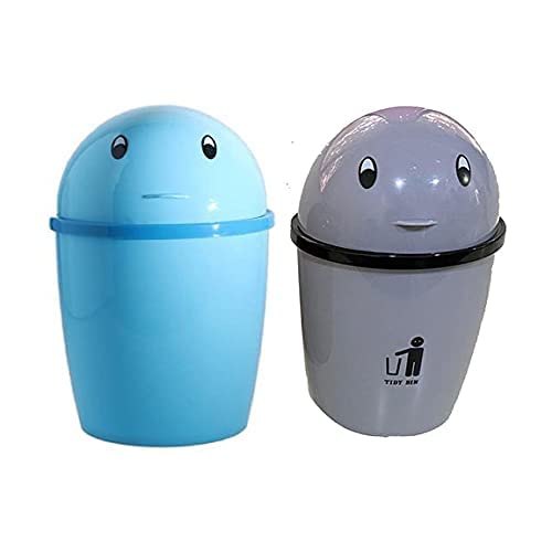 Bekner Multi-Use Mini Trash Dustbin For Study Table, Washroom, Bedroom ...