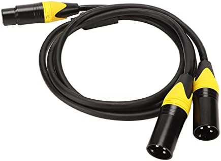 XLR Splitter Cable, Female to Dual Male Patch Y Cable, 3 Pin Noiseless ...