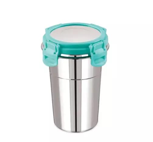 Buy Stainless Steel Tumbler with Lid, Air Tight Leak Proof Glass ...