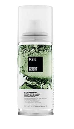 Amazon.com: IGK DIRECT FLIGHT Multi-Tasking Matcha Dry Shampoo Travel | Light Cleanse + Style ...