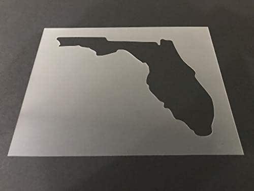Amazon.com: Florida #1 Stencil Reusable 10 mil Thick 8in x 10.5in sheet ...