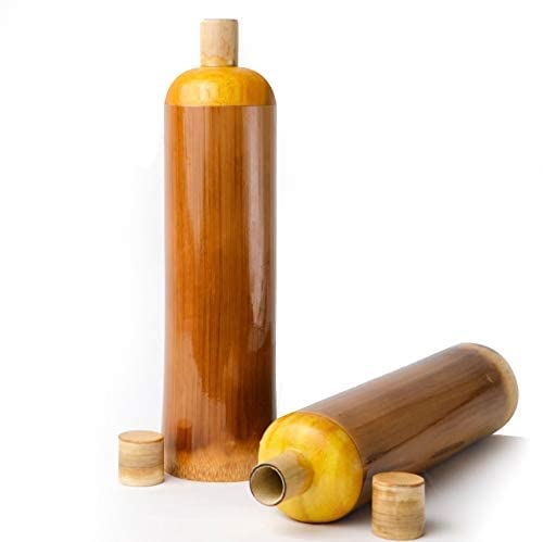 WQT Bamboo Water Bottle 700 ML For Travelling/Hiking/Office/Regular ...