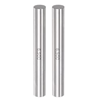 HARFINGTON 2pcs Go No-Go Plug Gage 6.5mm / 0.2559" Gauge Dia 0.001mm Precision Gcr15 Bearing ...