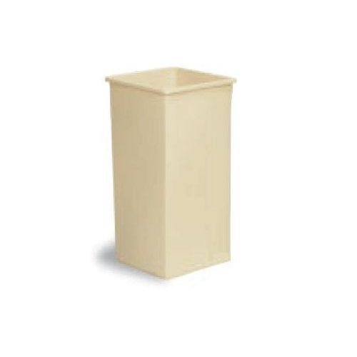 Contico - Trash Can, 25 Gal Plastic Square - Beige - 25-BE: Amazon.com ...