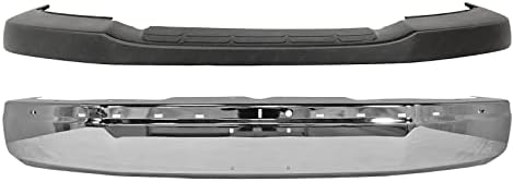 Amazon.com: New Front Bumper Primed Steel + Upper Cover Textured ...