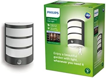 PHILIPS LED Python Outdoor 6W Wall Light with Motion Sensor [Cool White ...