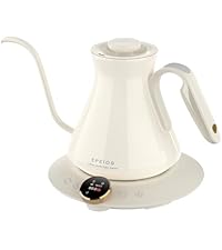 Amazon | エペイオス(Epeios) 電気ケトル コーヒー 1°C単位の精密調節 ドリップ コーヒーポット 細口ドリップ LED表示パネル 電気ポット ドリップ ポット コンパクト0 ...