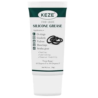 Amazon.com: KEZE Food Grade Silicone Lubricant Plumbers Grease 1 oz 1-Pack : Industrial & Scientific