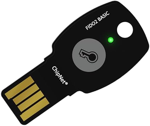 USB Security Key FIDO2 Certified – Sicherheitsschlüssel mit Multifaktor ...