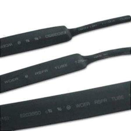 SHELFKEY BLACK POLYOLEFIN HEAT SHRINK TUBE(SLEEVE) 2.5MM DIA 125° SK-W ...