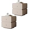 Amazon.com: SOBOUR Creativity Night Stand Wood Bedside Tray Table ...