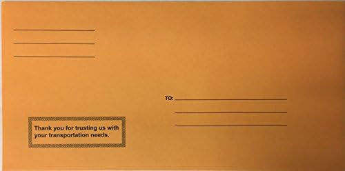Amazon.com : Pre-Printed License Plate Envelopes - Self Seal - (100 per ...