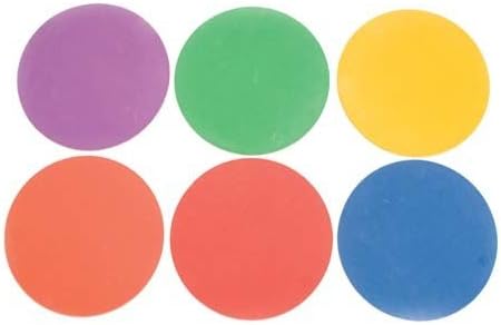 New Rubber Floor Marking Spots Assorted Colours Set Of 6 Size 3 X 255mm ...