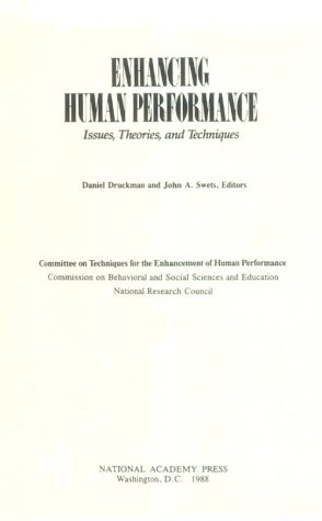 Amazon.com: Enhancing Human Performance: Issues, Theories, and ...