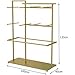 Amazon.com: SunCourtyard Modern Clothes Retail Heavy Duty Garment Racks ...