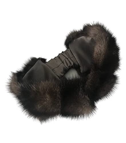 Amazon.com: Natural fur mink headband, winter fur headband, fur turban ...