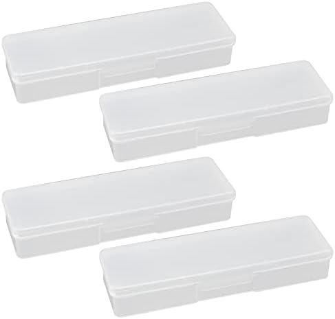 Amazon.com: Tighall 4PCS Clear Containers Box with Hinged Lid and Snap ...