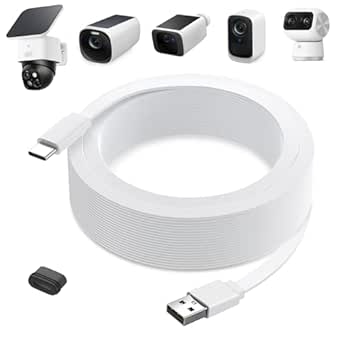 30ft USB Charging Cable For EufyCam 25ft Power Extension Cable With ...