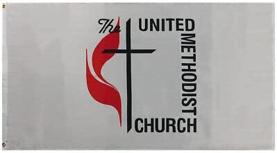 Amazon.com : Two (2) Pack The United Methodist Church White 100D 3x5 3 ...