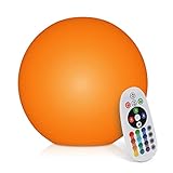 Color-Changing Outdoor Glowing Orb Floor Lamp | The Green Head