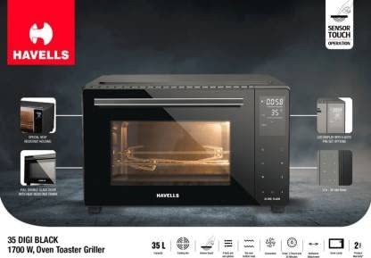 HAVELLS 35-Litre GHCOTCEK170 Oven Toaster Grill (OTG) (Black) : Amazon ...