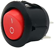 Electronic Spices KCD1 T125 6a 250v Ac Red Color 2 Pin Spst Small Round ...