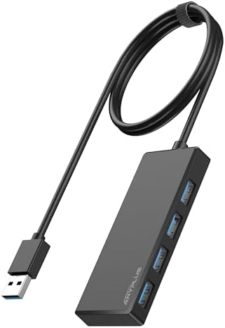 Amazon.com: ANYPLUS USB Hub, Multiport USB Splitter Adapter, 2 ft Long ...