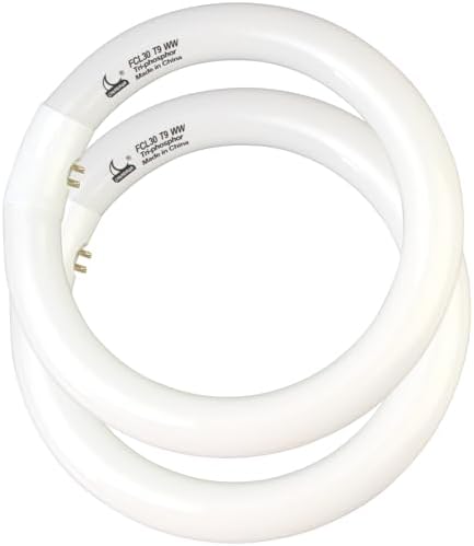 CHKADAWA FCL30/30K Circular Fluorescent Light Bulbs T9 9 inch 30 Watts ...