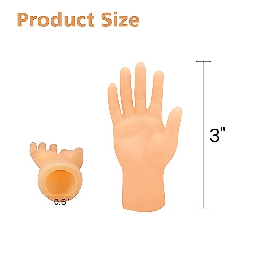 Snapklik.com : ZAKVOOR 16 Pcs Tiny Finger Hands Mini Realistic Little ...