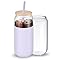 Amazon.com: WillCome 20oz Glass Cups with Lids and 3 Types of Straws ...