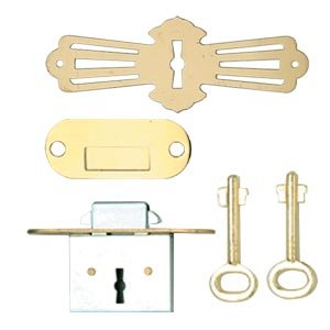 Amazon.com: Complete Roll Top Desk Lock Set Brass : Industrial & Scientific