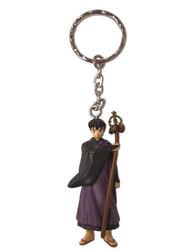 Great Eastern Entertainment Inuyasha Miroku with Staff Keychain ...