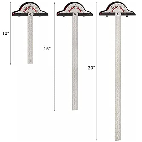 Woodworkers Edge Rule, Angle Protractor Finder Two Arm Woodworking ...