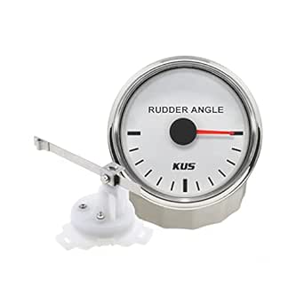 KUS Rudder Angle Indicator Gauge with Rudder Sensor 52mm (2") 12V/24V ...