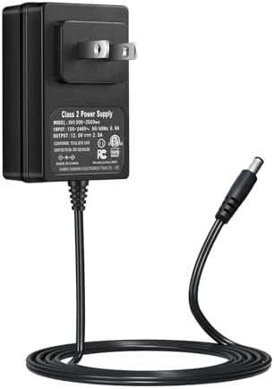 Amazon.com : EWETON Security Camera Power Adapter 12V 2.5A 100V-240V AC ...