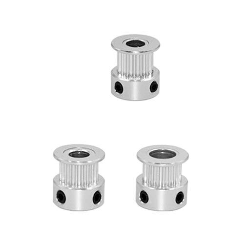 5Pcs Aluminum GT2 11mm Width 20 Tooth Teeth 2GT Timing Drive Pulley ...