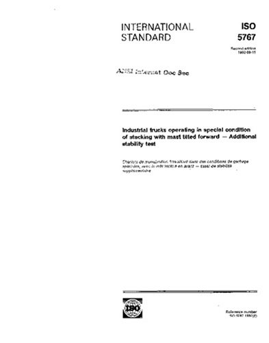 Amazon.co.jp: ISO 5767:1992, Industrial trucks operating in special ...